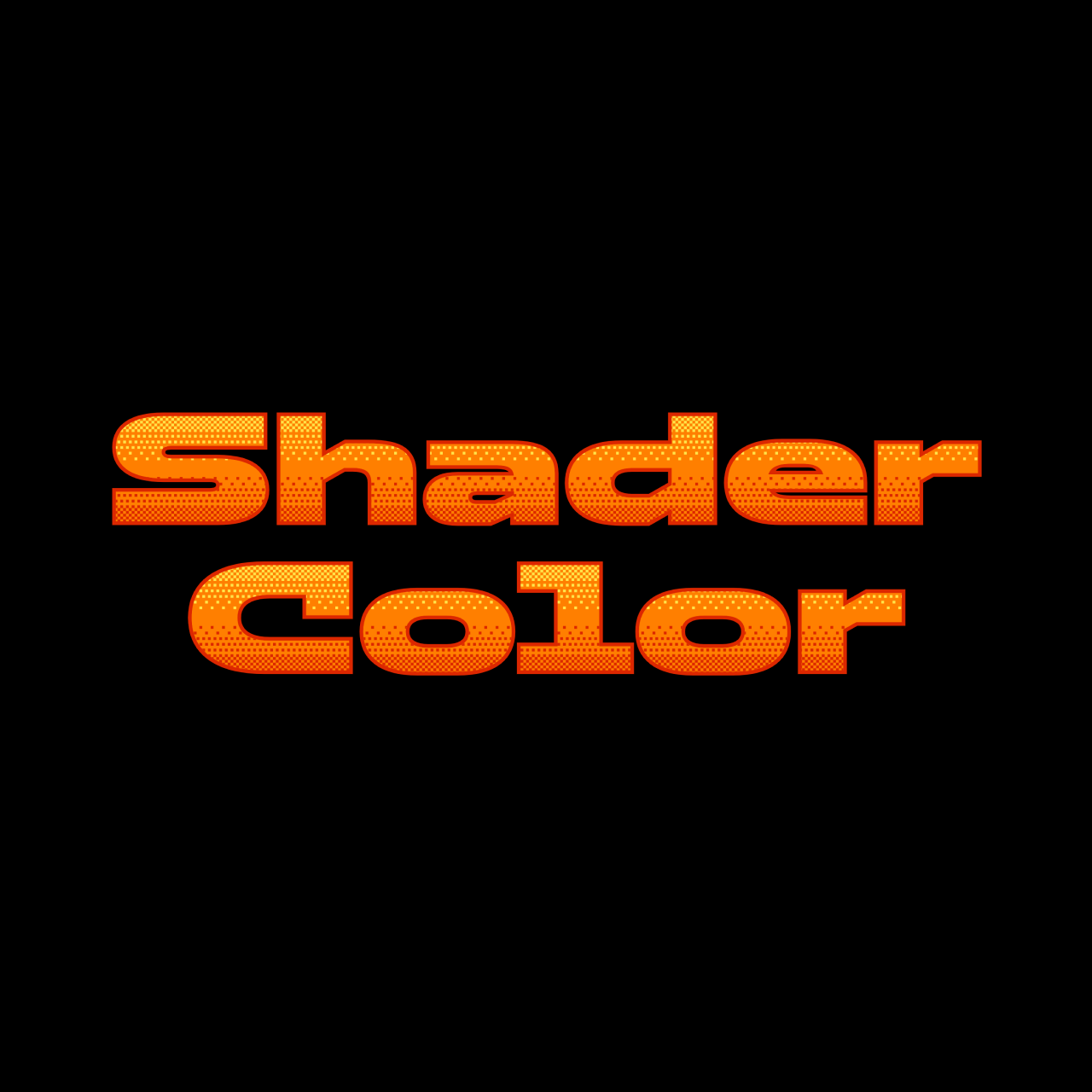 Shader Color - 라틴 폰트 | 산돌구름