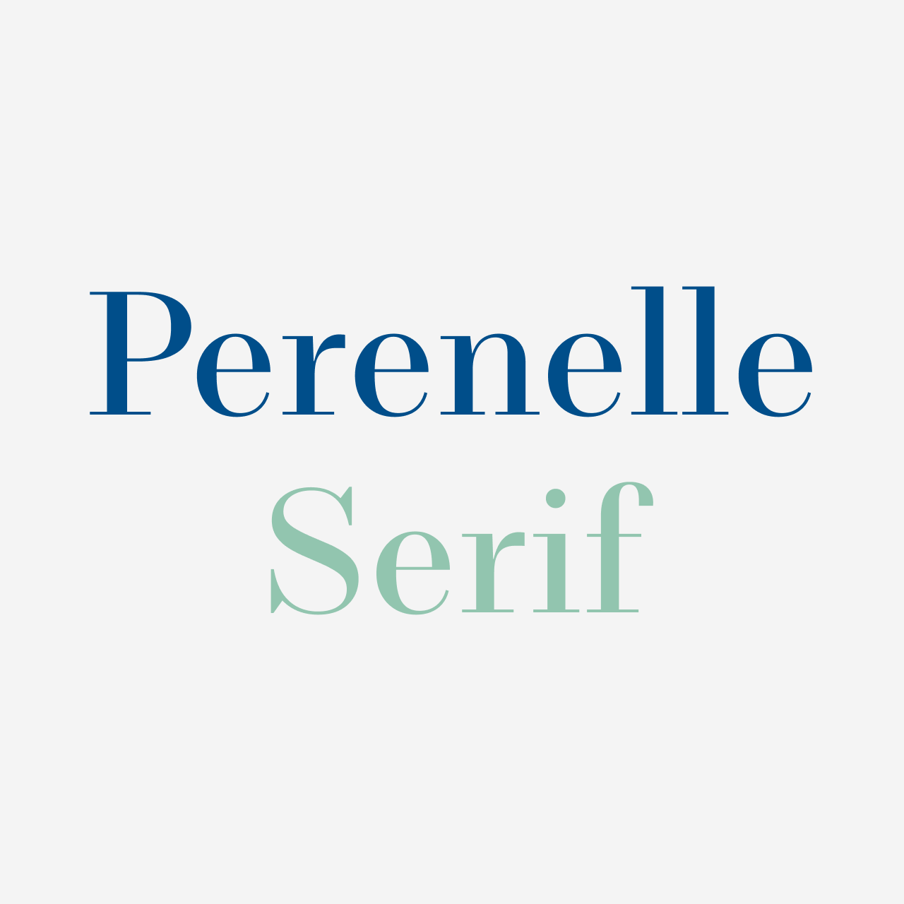 Perenelle Serif VF | 산돌구름