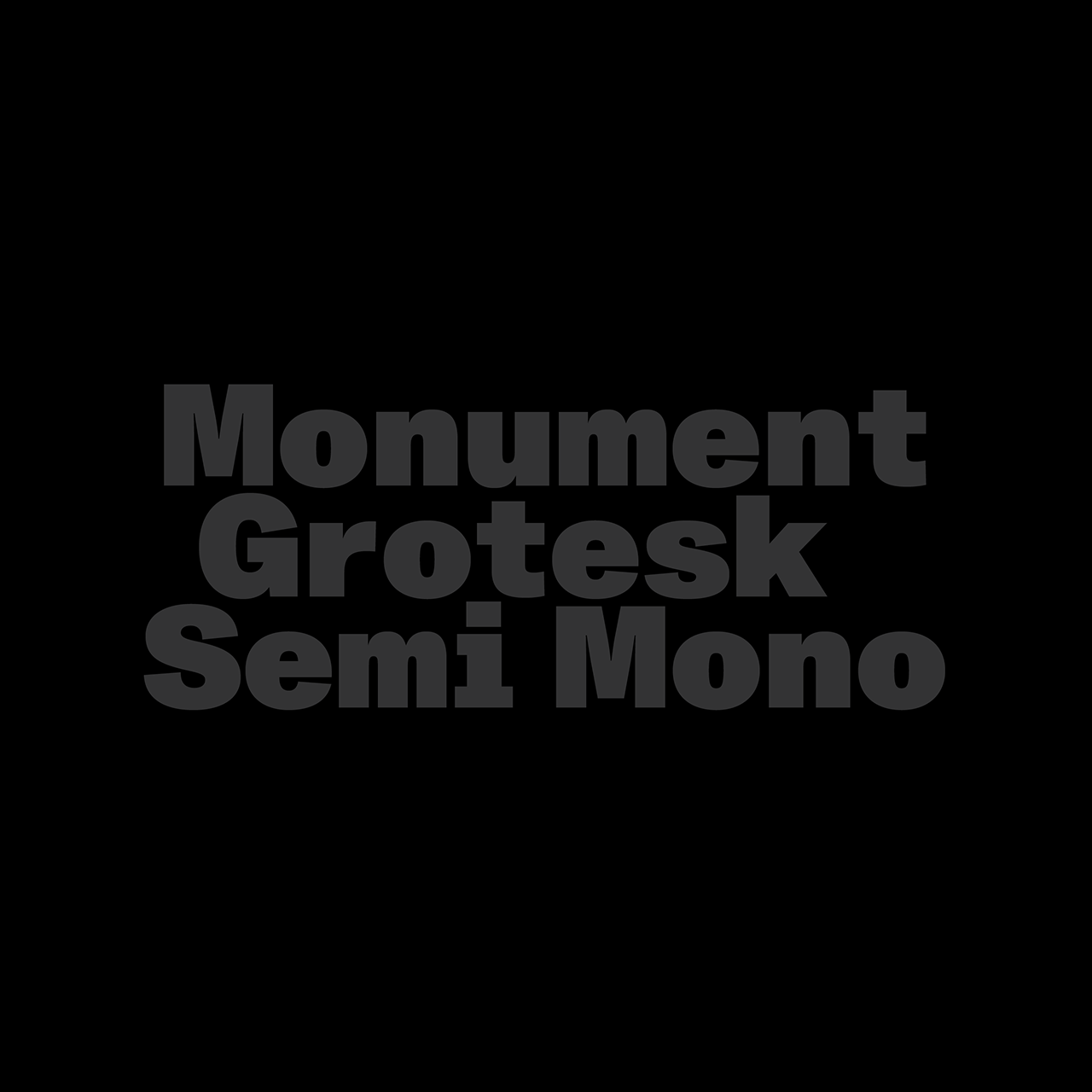 ABC Monument Grotesk Semi-Mono | SandollCloud