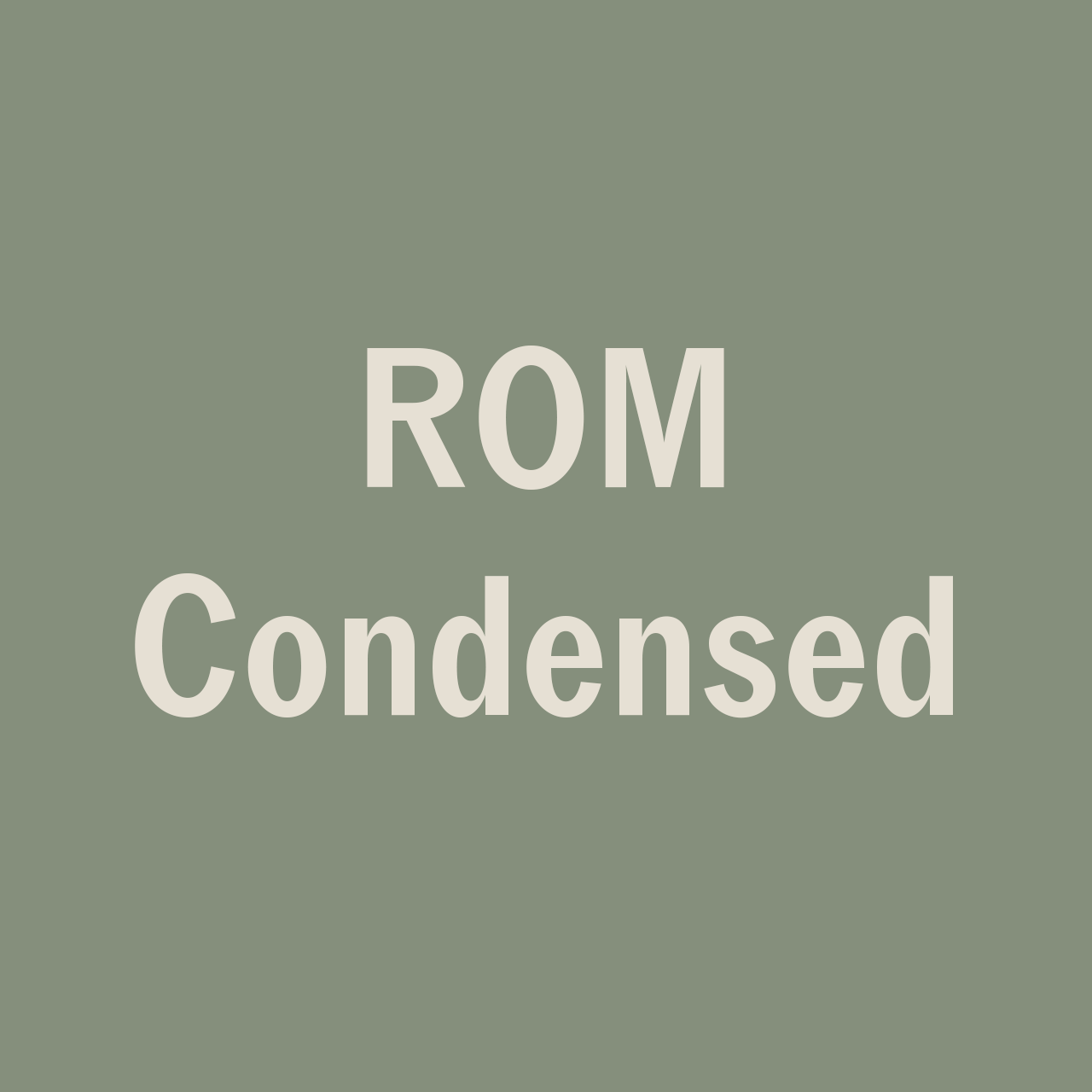 ABC ROM Condensed | 산돌구름
