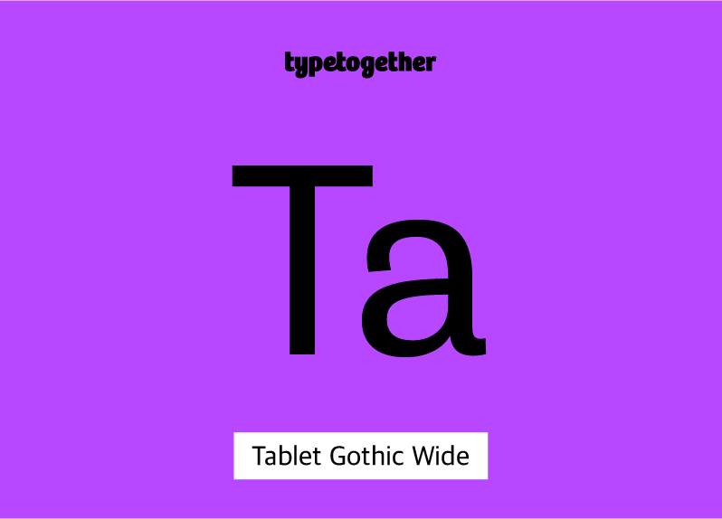 Tablet Gothic Wide | 산돌구름