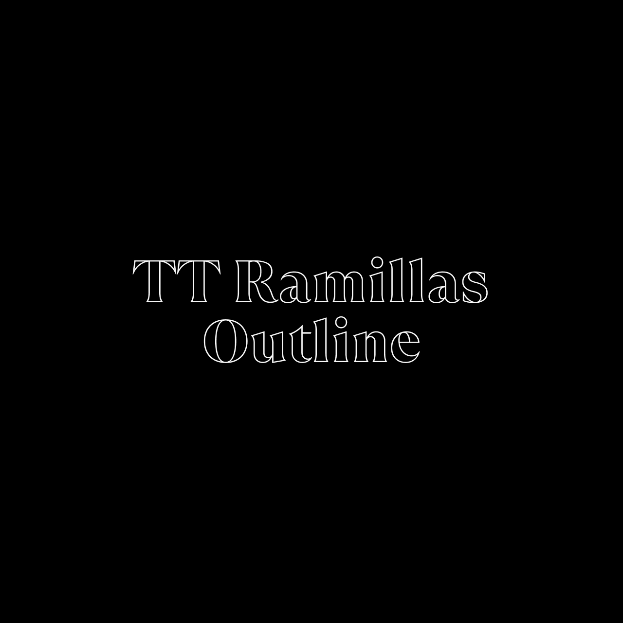 TT Ramillas Outline | 산돌구름