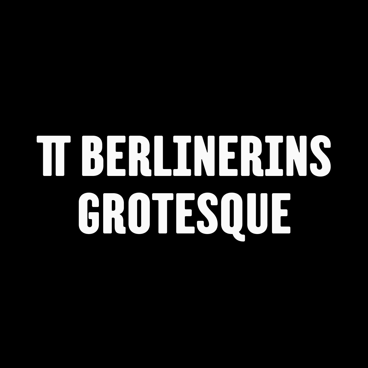 TT Berlinerins Grotesque | SandollCloud