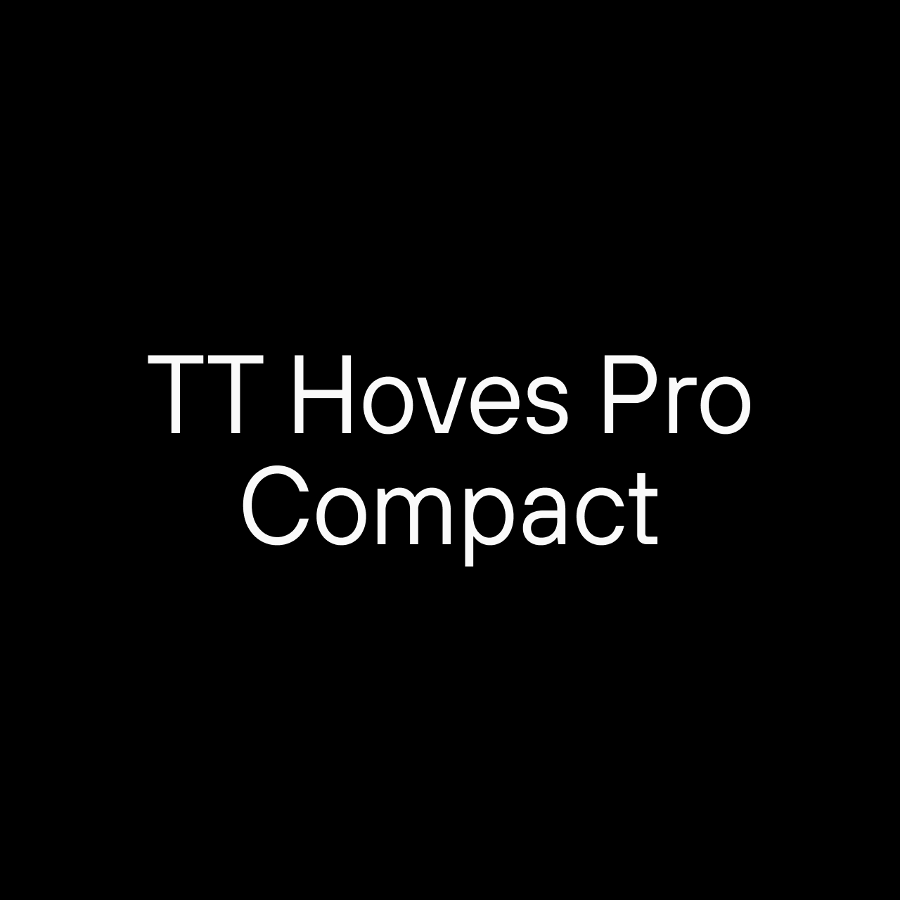TT Hoves Pro Compact | 산돌구름