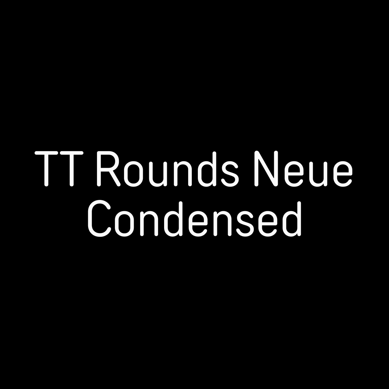 TT Rounds Neue Condensed | 산돌구름