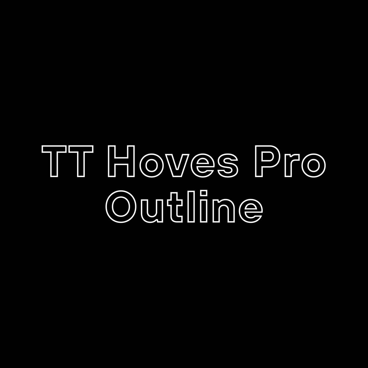 TT Hoves Pro Outline | 산돌구름