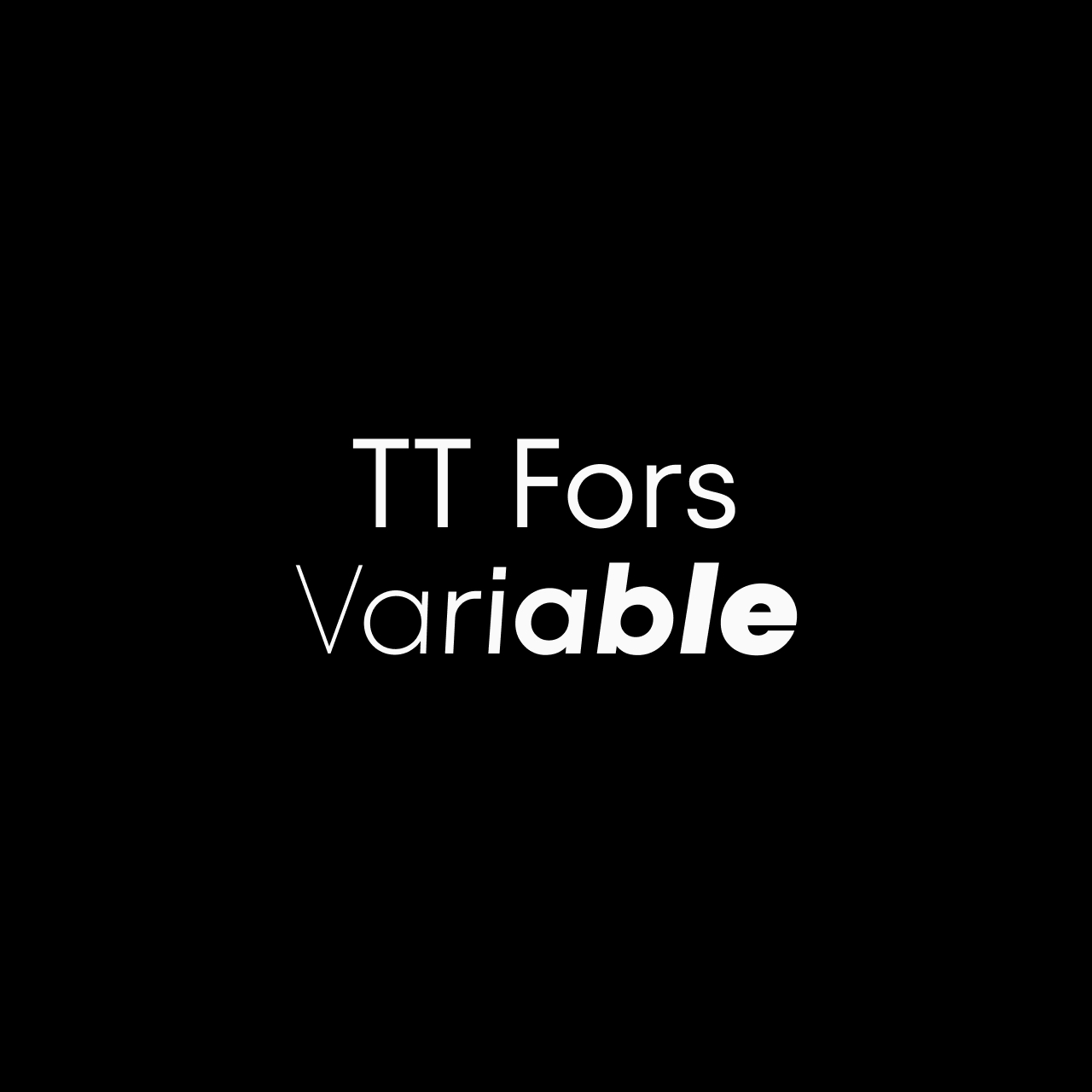 TT Fors Variable | SandollCloud