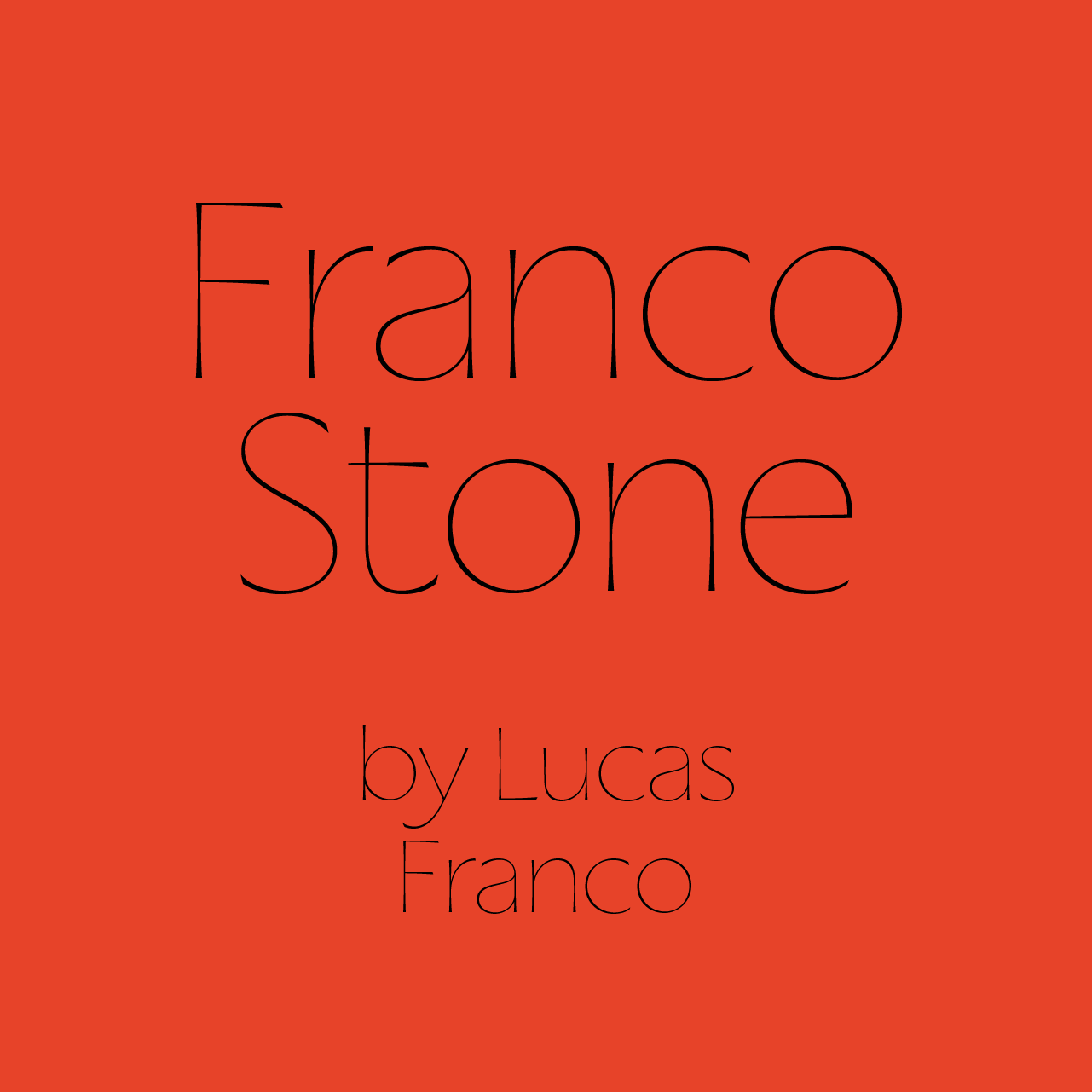 Franco Stone - 라틴 폰트 | 산돌구름