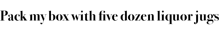 Bodoni Svntytwo ITC Pro | 산돌구름