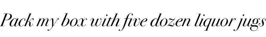 Bodoni Svntytwo ITC Pro | 산돌구름